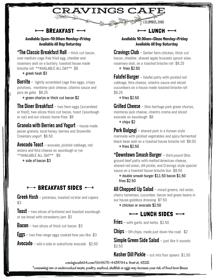 menu-sept-2018 | Cravings Cafe