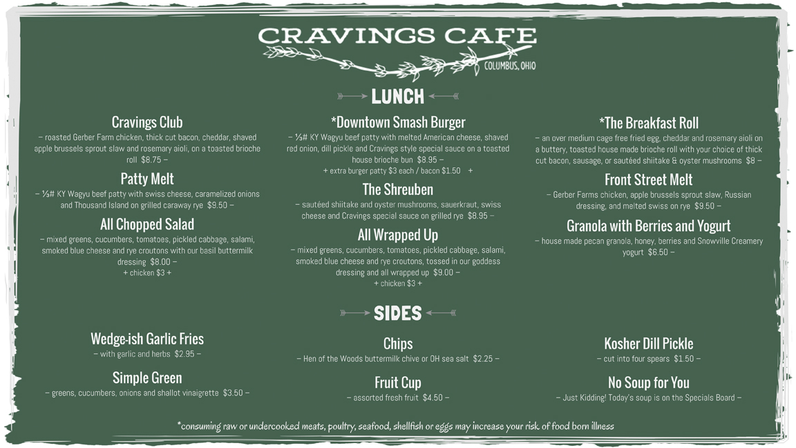 lunch-menu | Cravings Cafe